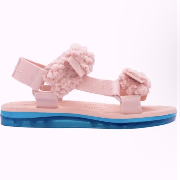 Melissa | Shoes | Papette Fluffy Rider Shearling Sandal Nwt | Poshmark